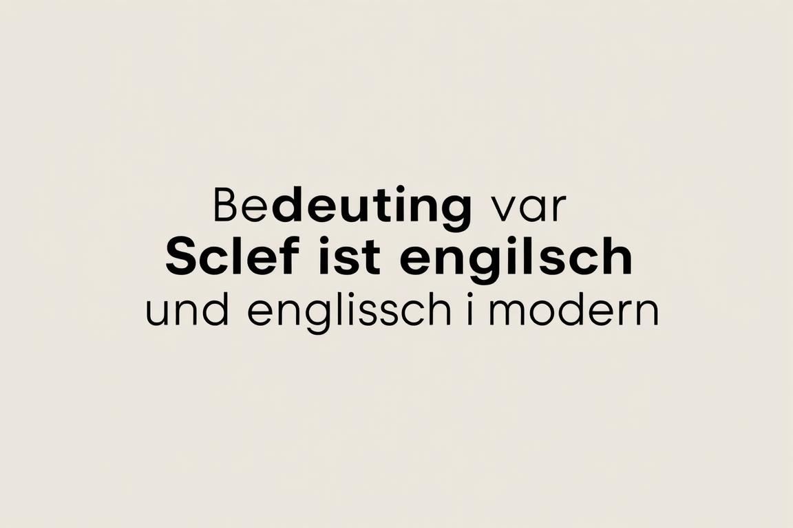 Woher kommt der Spruch Schief ist englisch, und englisch ist modern